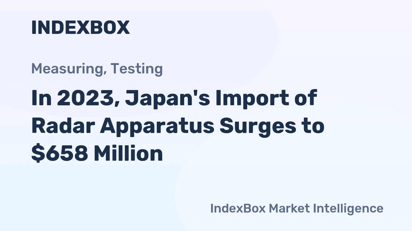 In 2023, Japan's Import of Radar Apparatus Surges to $658 Million