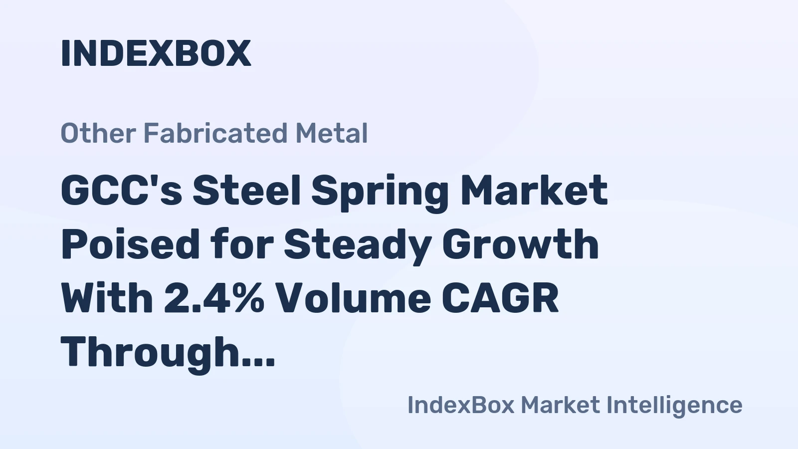 GCC's Steel Spring Market Poised for Steady Growth With 2.4% Volume CAGR Through 2035