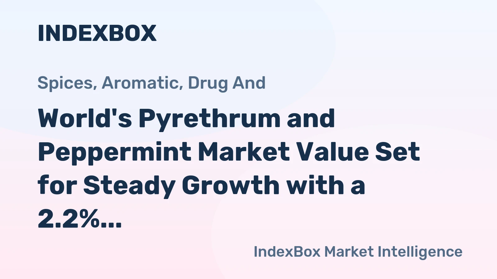 World's Pyrethrum and Peppermint Market Value Set for Steady Growth with a 2.2% CAGR Through 2035