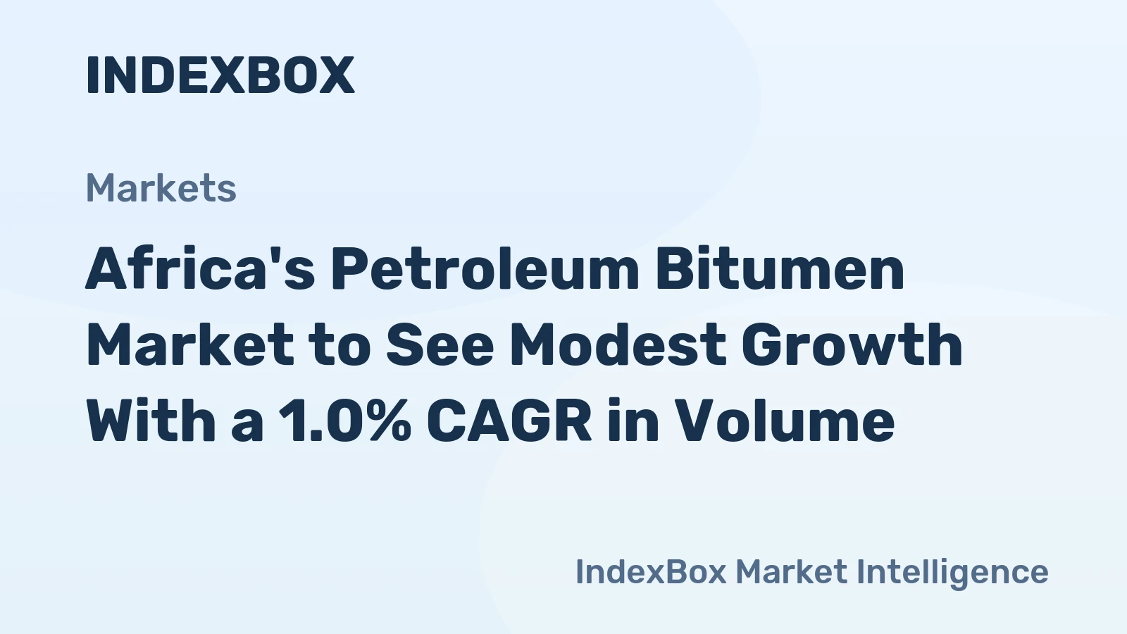 Africa's Petroleum Bitumen Market to See Modest Growth With a 1.0% CAGR in Volume