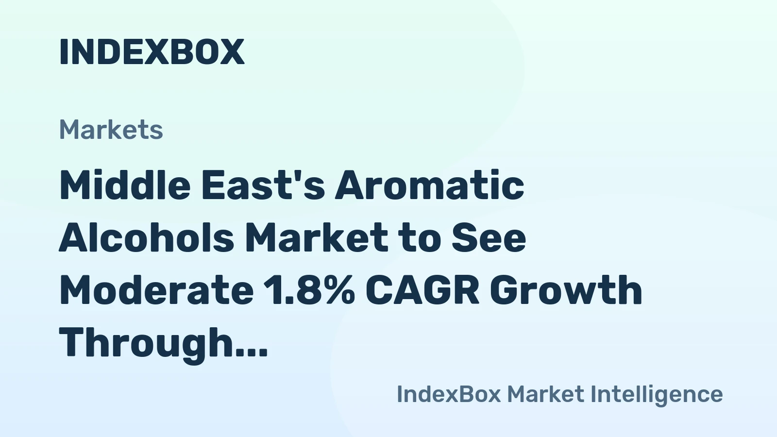 Middle East's Aromatic Alcohols Market to See Moderate 1.8% CAGR Growth Through 2035