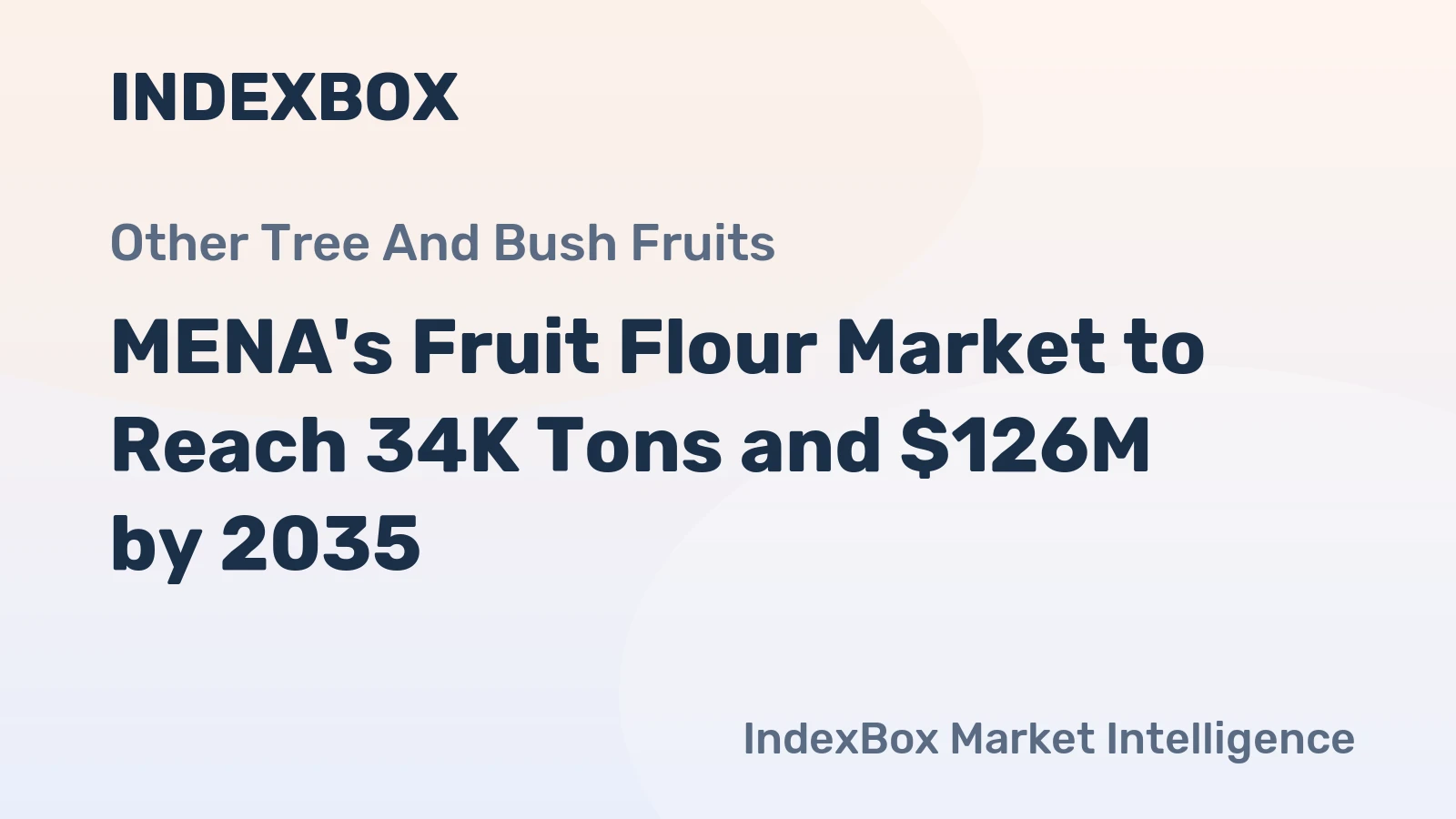 MENA's Fruit Flour Market to Reach 34K Tons and $126M by 2035