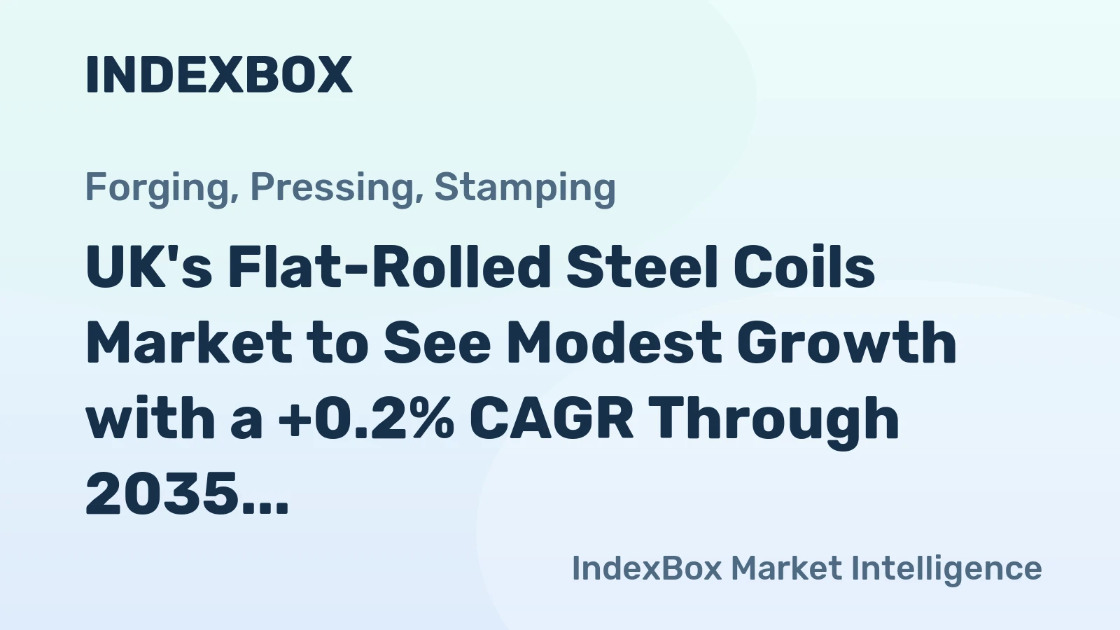 UK's Flat-Rolled Steel Coils Market to See Modest Growth with a +0.2% CAGR Through 2035