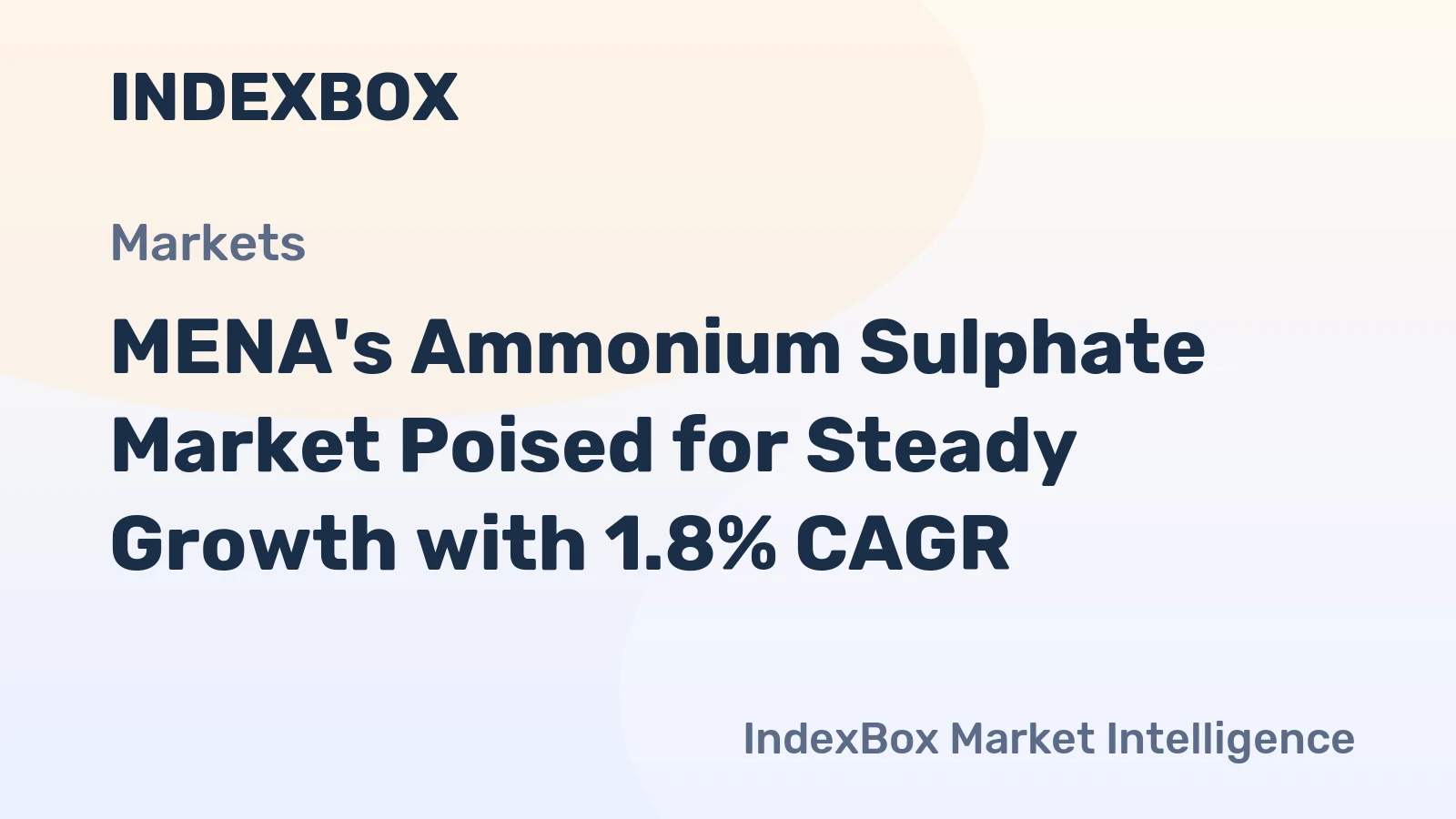 MENA's Ammonium Sulphate Market Poised for Steady Growth with 1.8% CAGR
