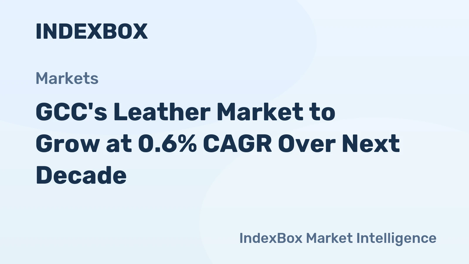 GCC's Leather Market to Grow at 0.6% CAGR Over Next Decade