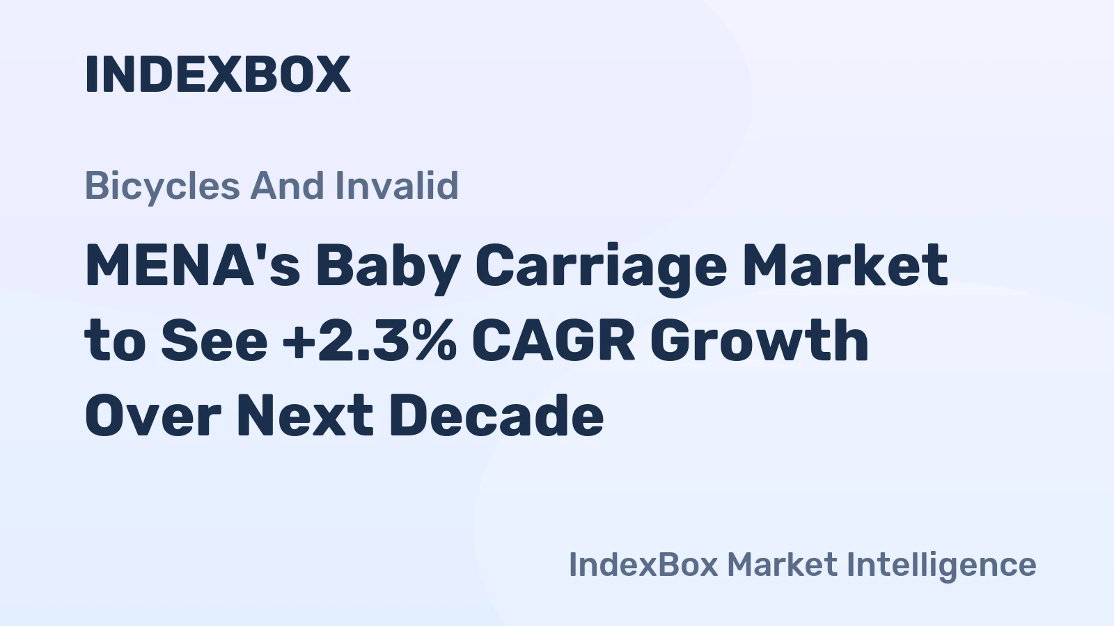 MENA's Baby Carriage Market to See +2.3% CAGR Growth Over Next Decade