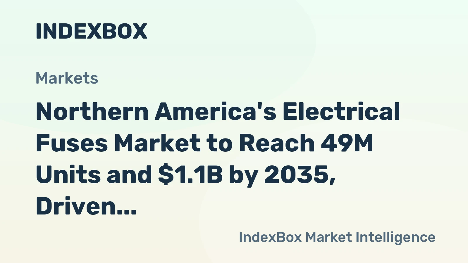Northern America's Electrical Fuses Market to Reach 49M Units and $1.1B by 2035, Driven by Increasing Demand