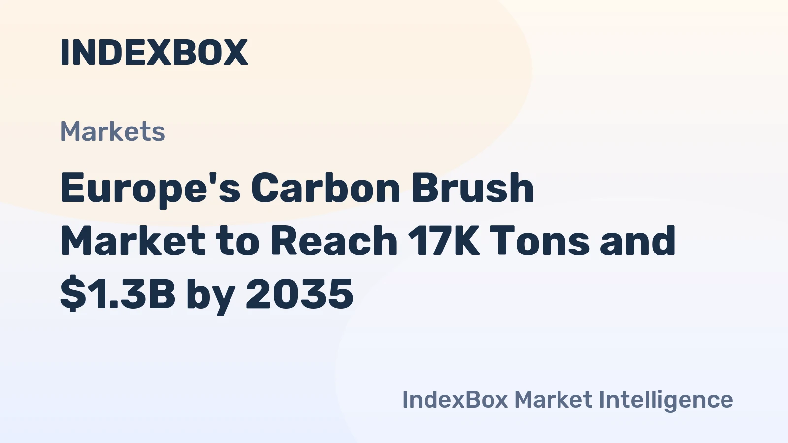 Europe's Carbon Brush Market to Reach 17K Tons and $1.3B by 2035