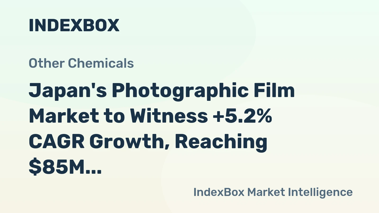 Japan's Photographic Film Market to Witness +5.2% CAGR Growth, Reaching $85M by 2035
