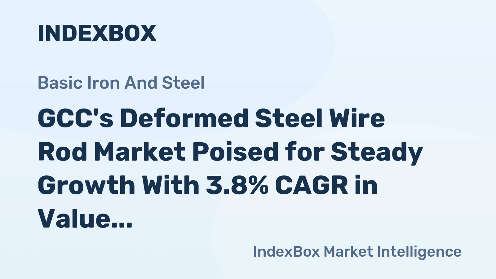 GCC's Deformed Steel Wire Rod Market Poised for Steady Growth With 3.8% CAGR in Value