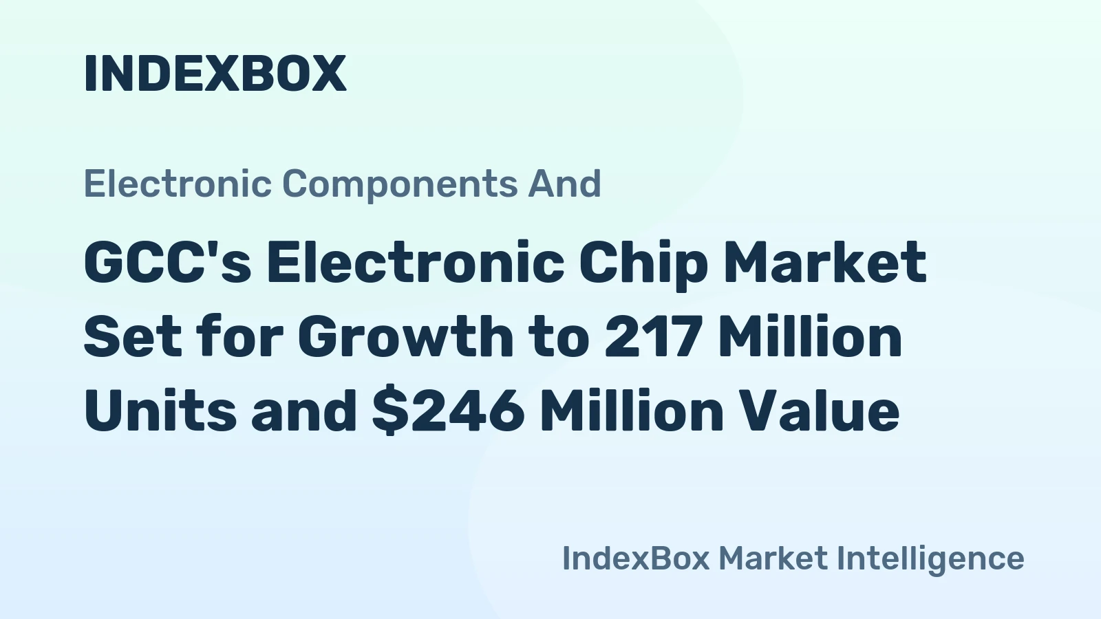 GCC's Electronic Chip Market Set for Growth to 217 Million Units and $246 Million Value