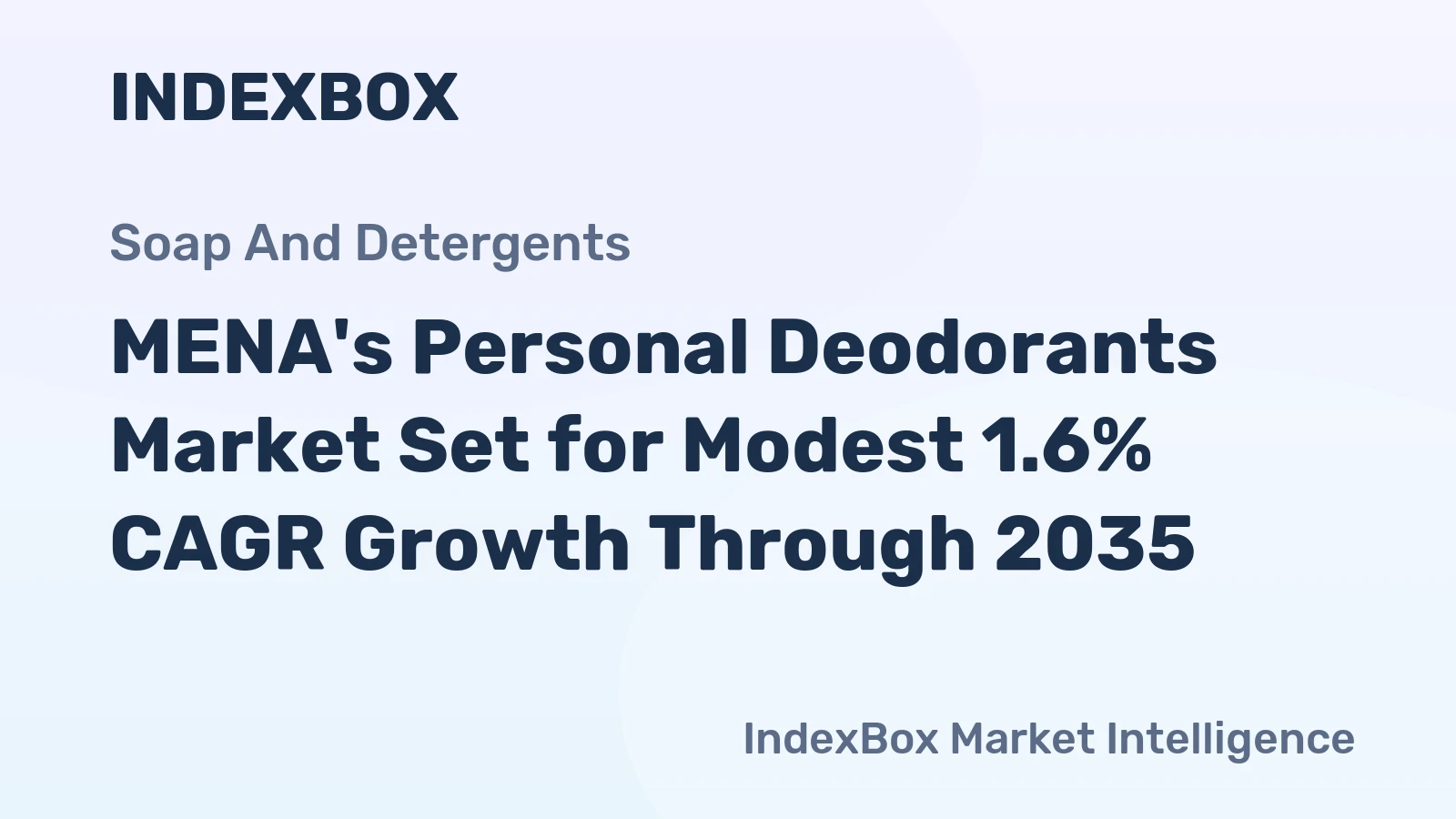 MENA's Personal Deodorants Market Set for Modest 1.6% CAGR Growth Through 2035