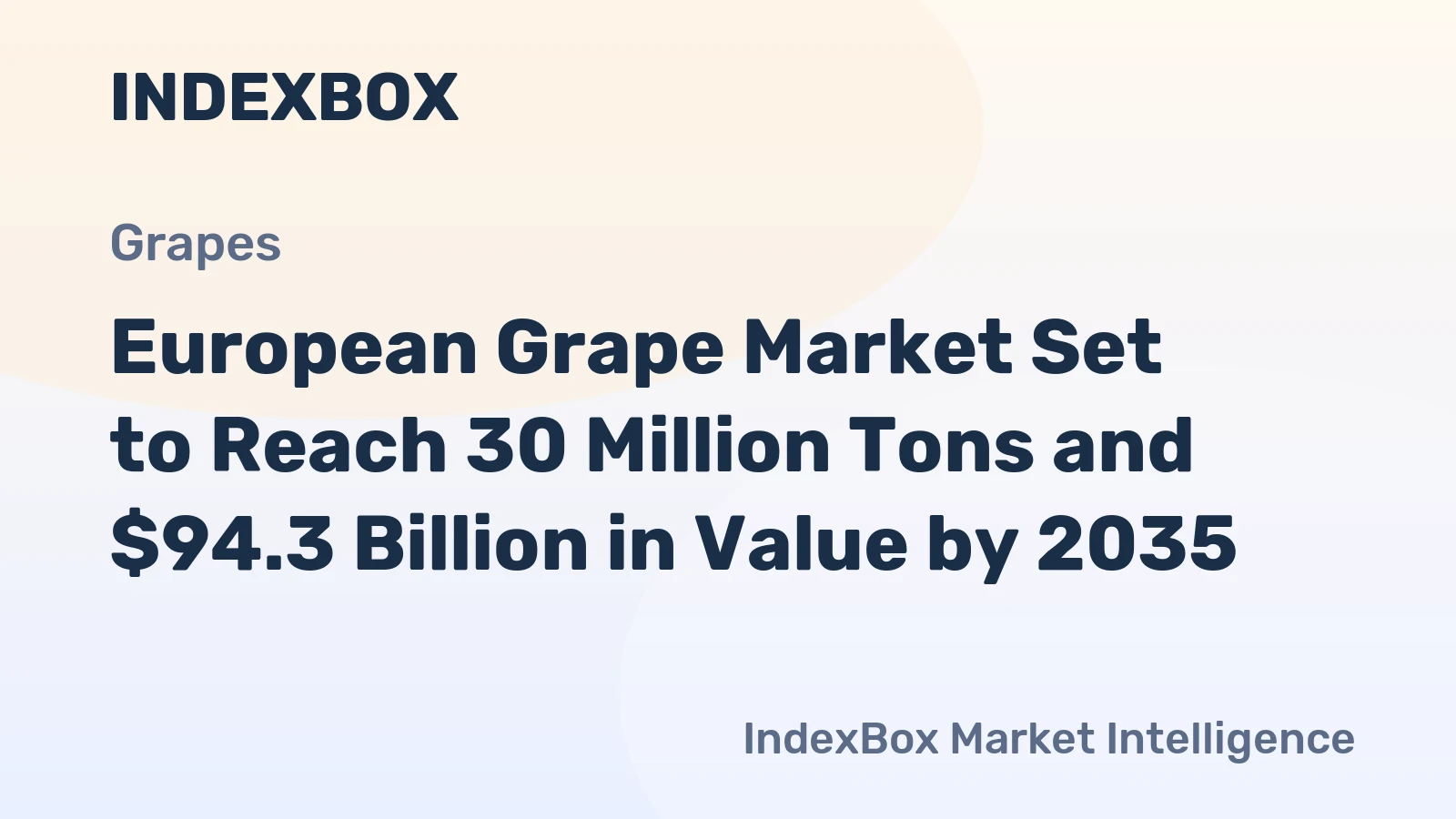 European Grape Market Set to Reach 30 Million Tons and $94.3 Billion in Value by 2035