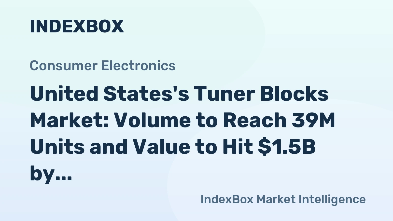 United States's Tuner Blocks Market: Volume to Reach 39M Units and Value to Hit $1.5B by 2035