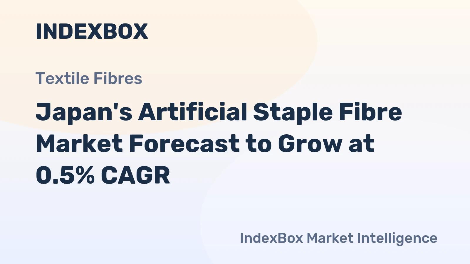 Japan's Artificial Staple Fibre Market Forecast to Grow at 0.5% CAGR