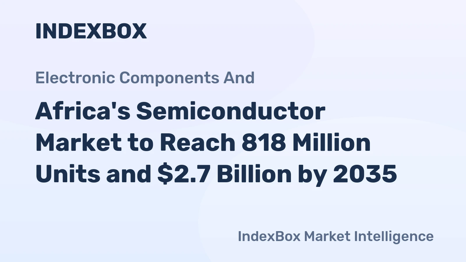 Africa's Semiconductor Market to Reach 818 Million Units and $2.7 Billion by 2035