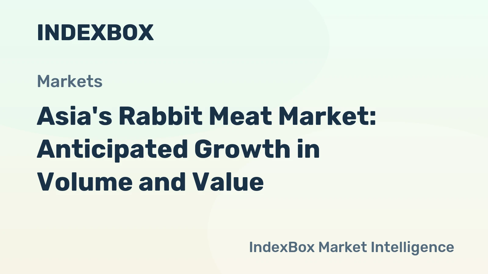 Asia's Rabbit Meat Market: Anticipated Growth in Volume and Value