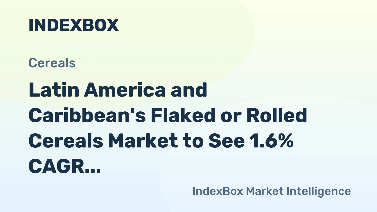 Latin America and Caribbean's Flaked or Rolled Cereals Market to See 1.6% CAGR Growth Through 2035