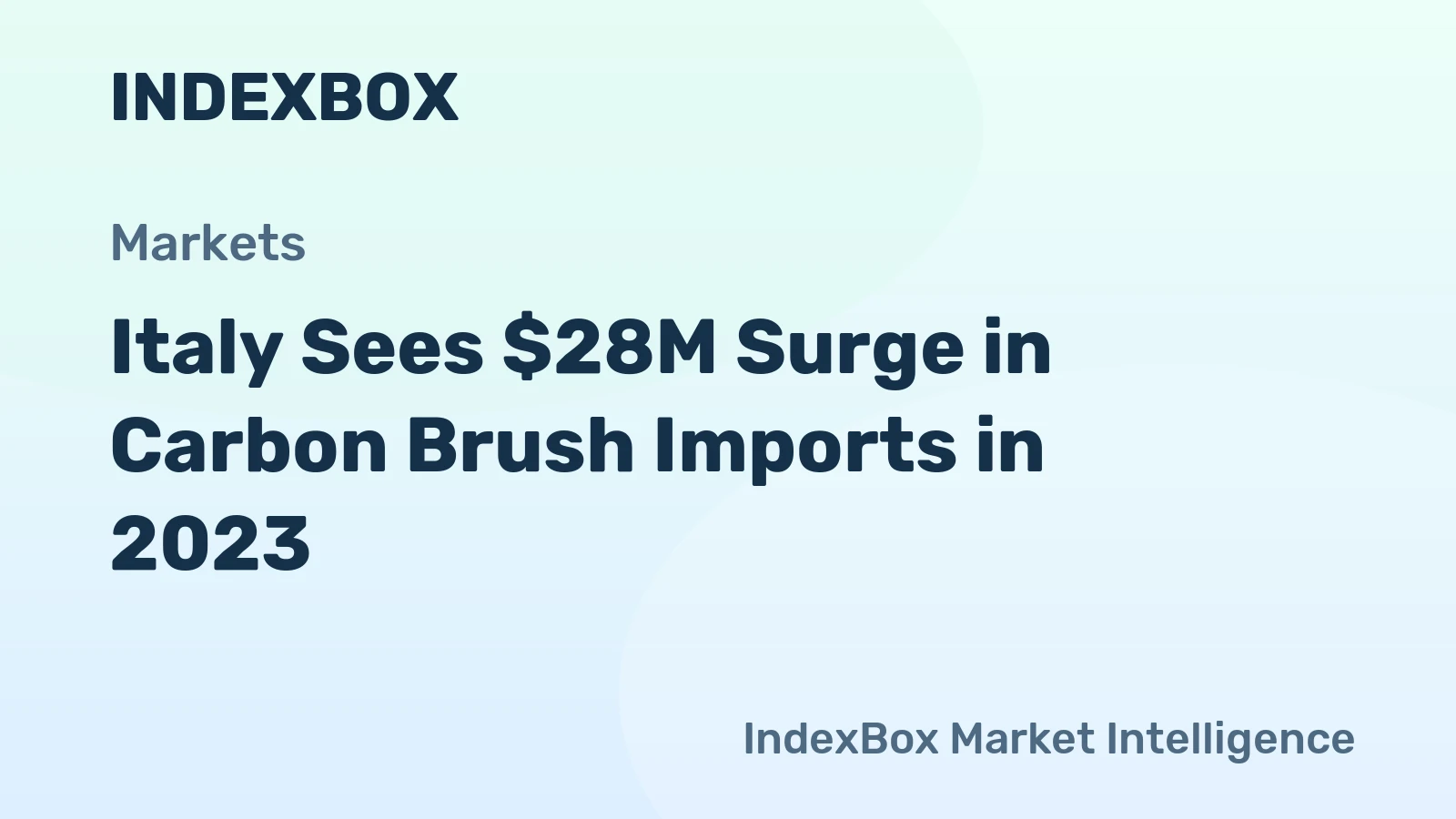 Italy Sees $28M Surge in Carbon Brush Imports in 2023