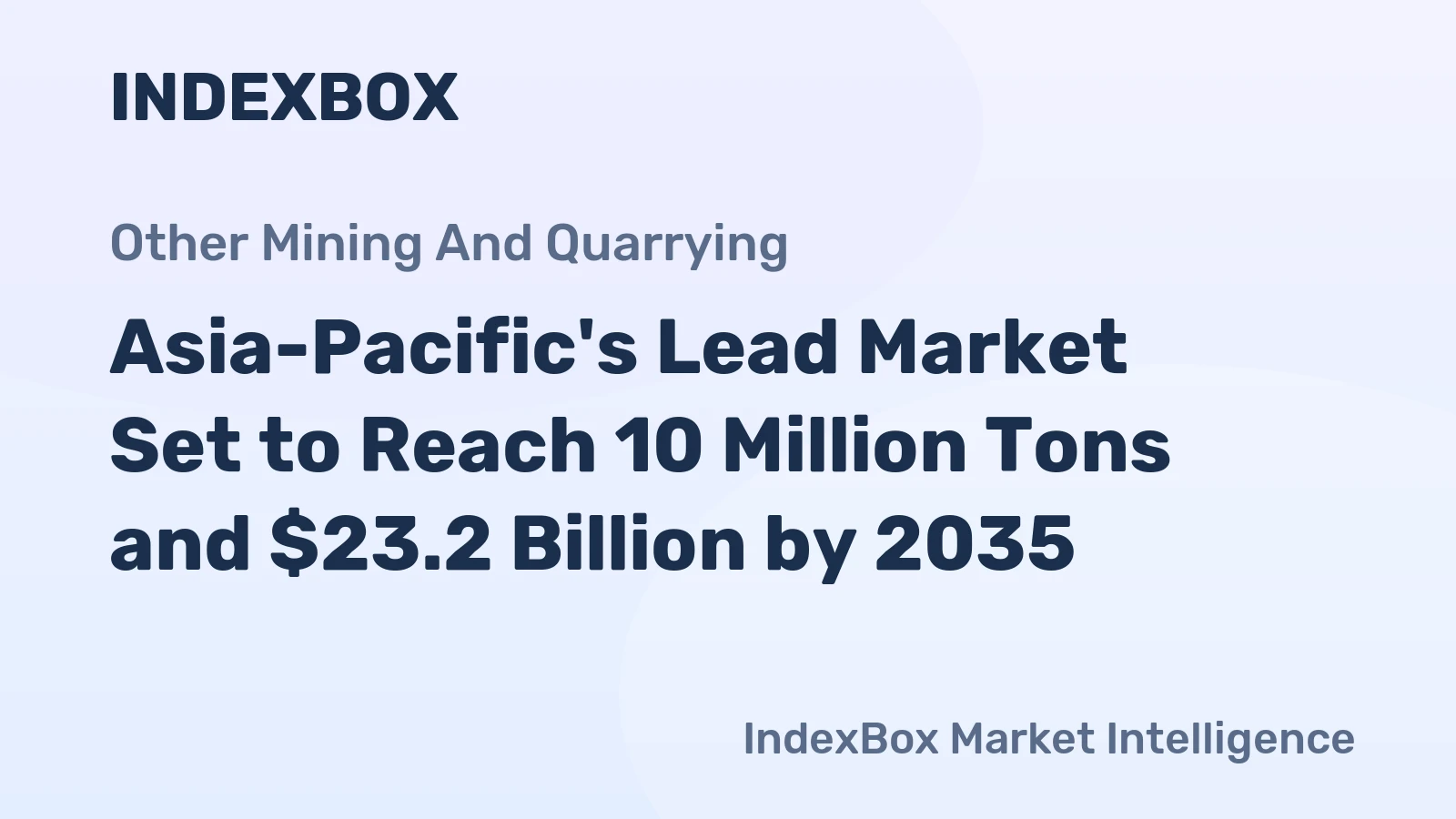 Asia-Pacific's Lead Market Set to Reach 10 Million Tons and $23.2 Billion by 2035
