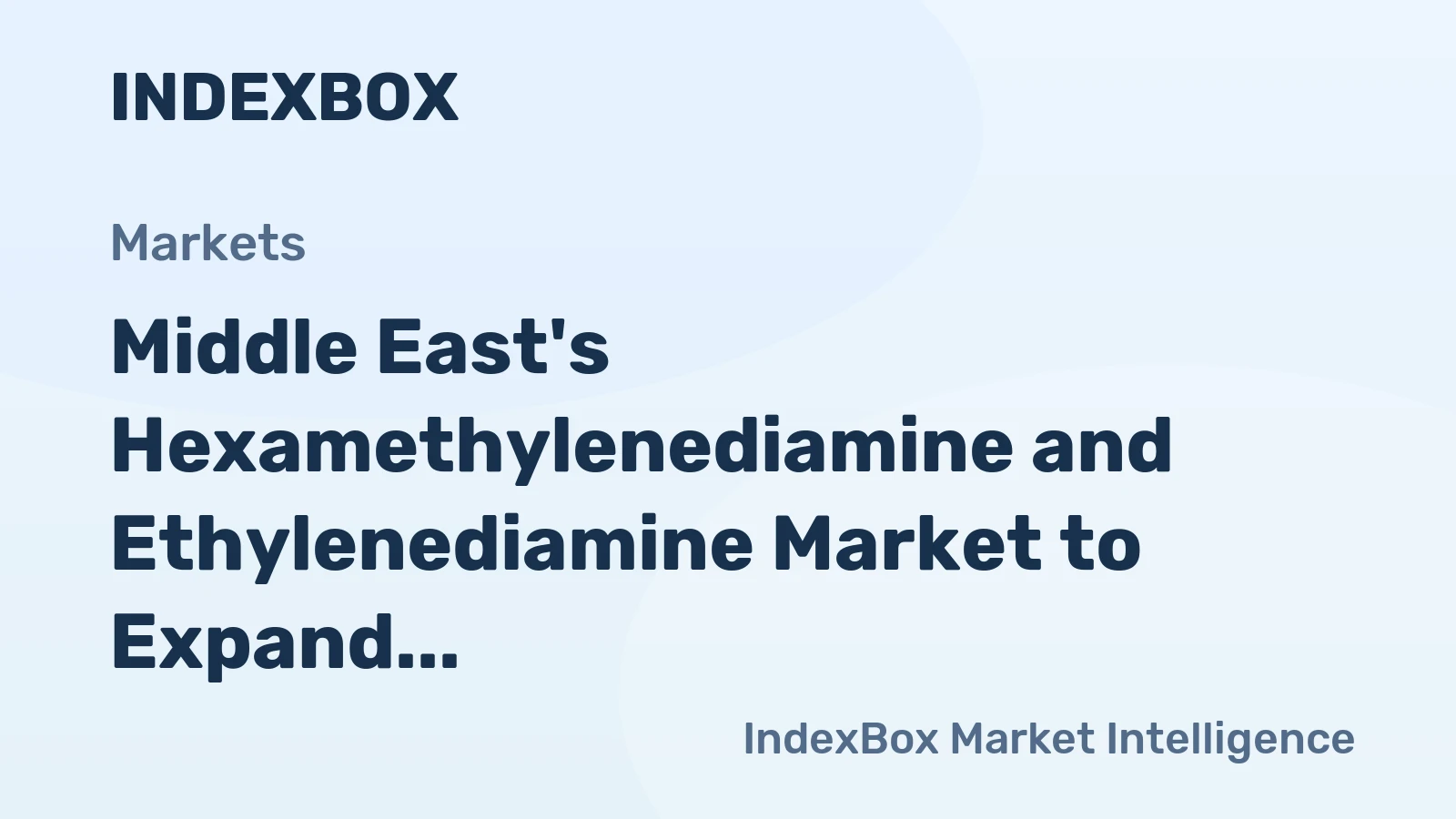 Middle East's Hexamethylenediamine and Ethylenediamine Market to Expand at +1.5% CAGR, Reaching 345K Tons by 2035