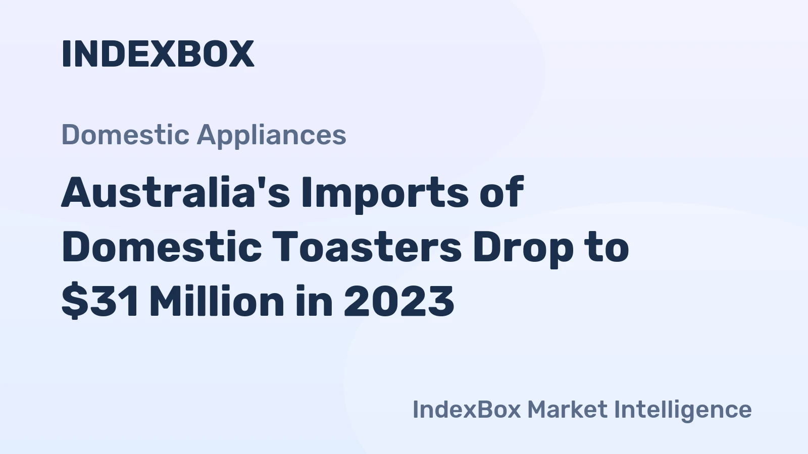 Australia's Imports of Domestic Toasters Drop to $31 Million in 2023