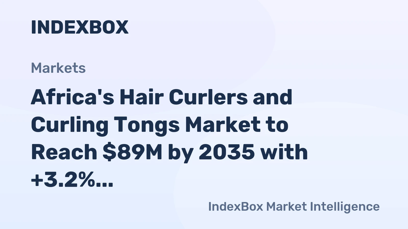 Africa's Hair Curlers and Curling Tongs Market to Reach $89M by 2035 with +3.2% CAGR