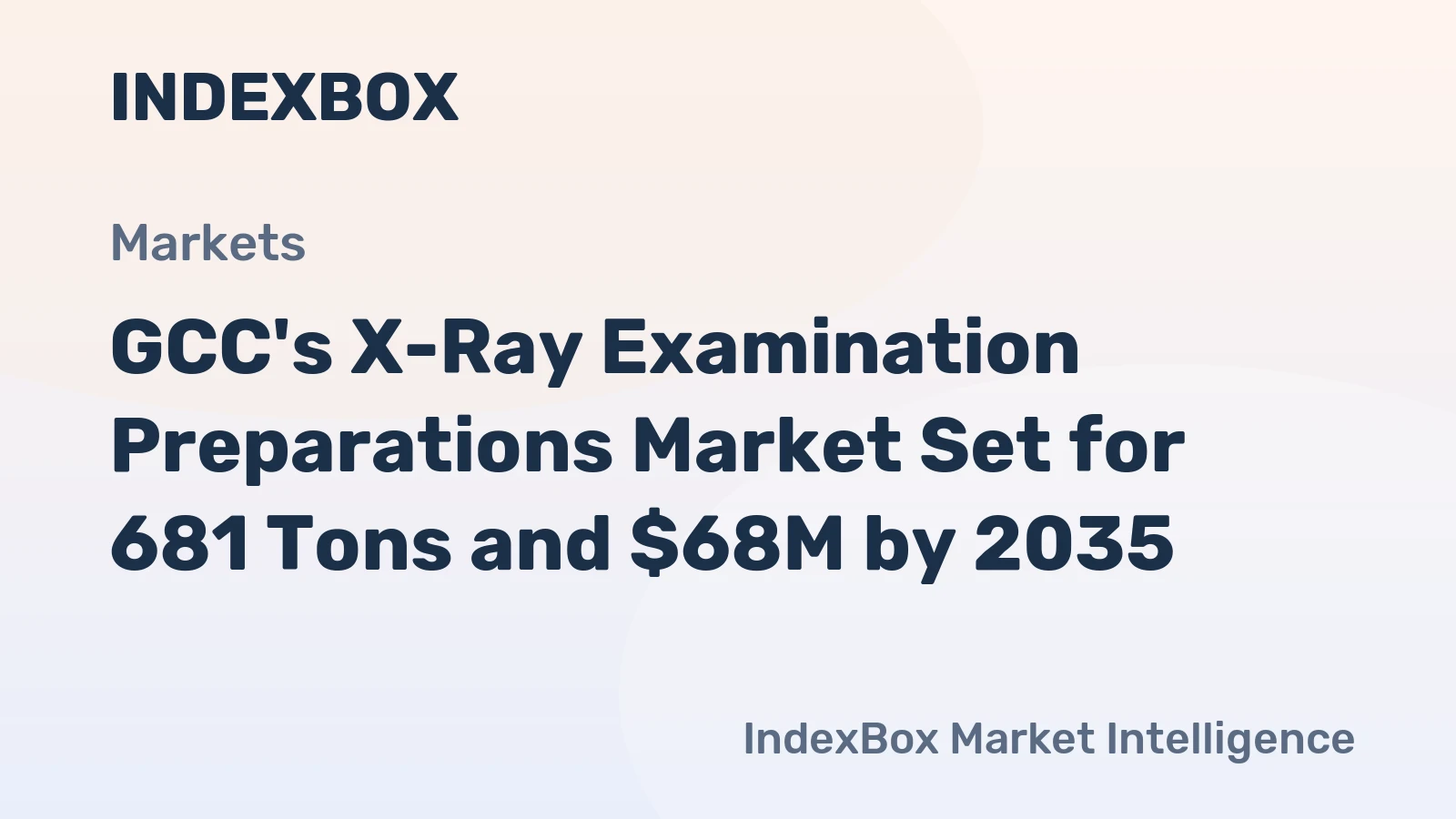 GCC's X-Ray Examination Preparations Market Set for 681 Tons and $68M by 2035