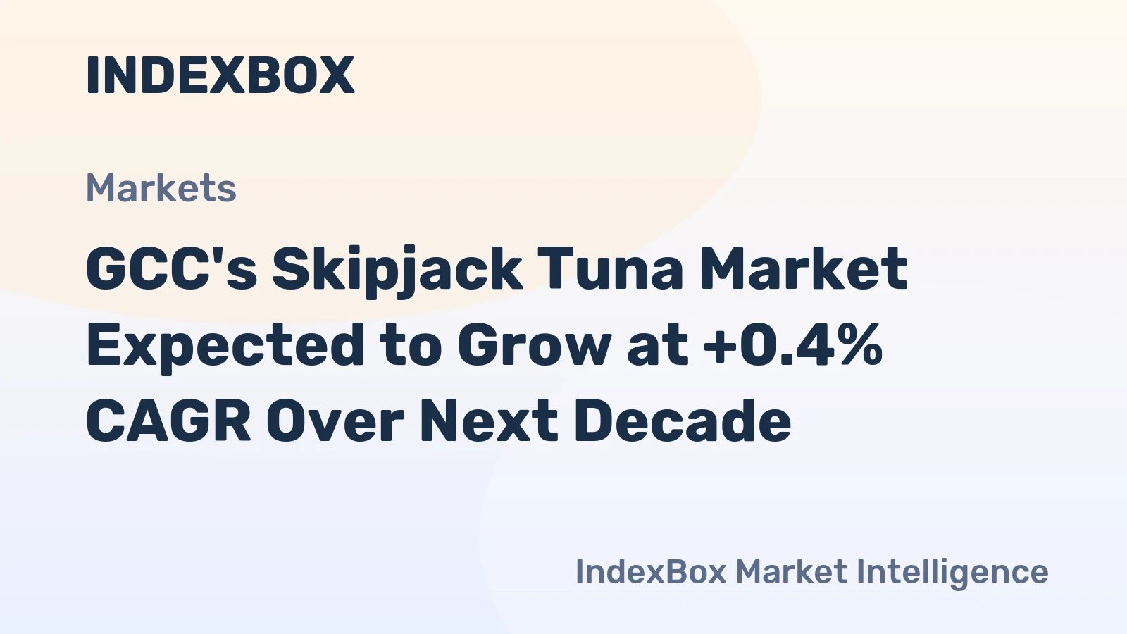 GCC's Skipjack Tuna Market Expected to Grow at +0.4% CAGR Over Next Decade