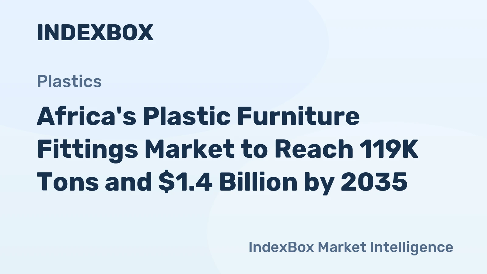 Africa's Plastic Furniture Fittings Market to Reach 119K Tons and $1.4 Billion by 2035