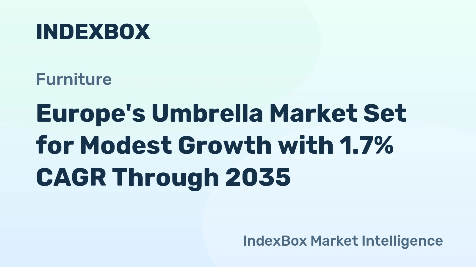 Europe's Umbrella Market Set for Modest Growth with 1.7% CAGR Through 2035