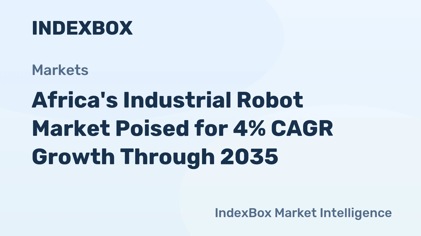 Africa's Industrial Robot Market Poised for 4% CAGR Growth Through 2035