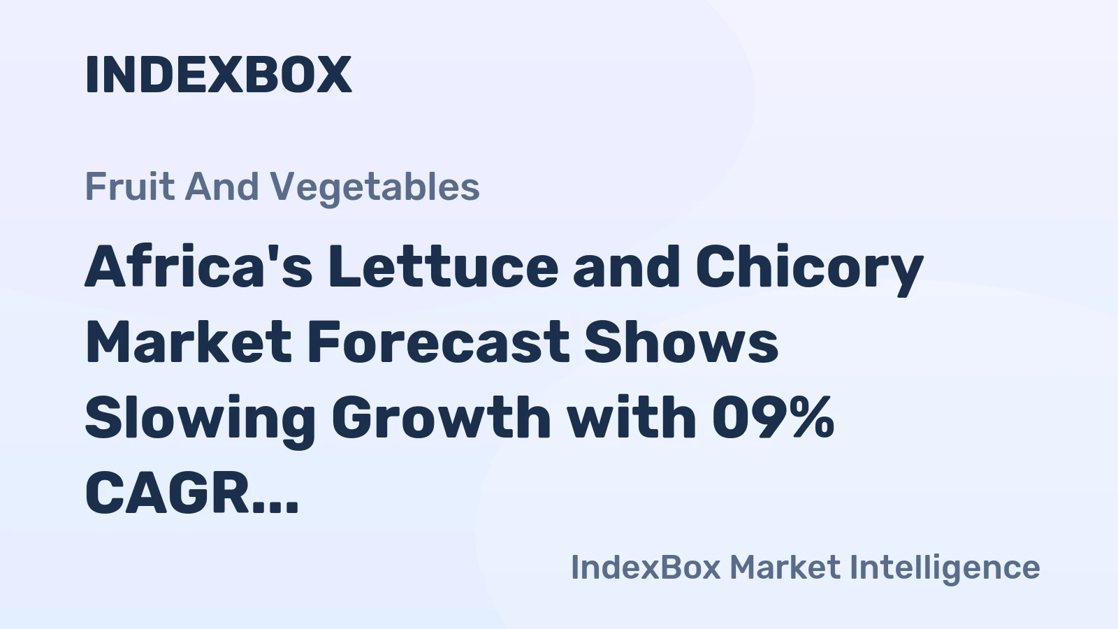 Africa's Lettuce and Chicory Market Forecast Shows Slowing Growth with 09% CAGR Through 2035