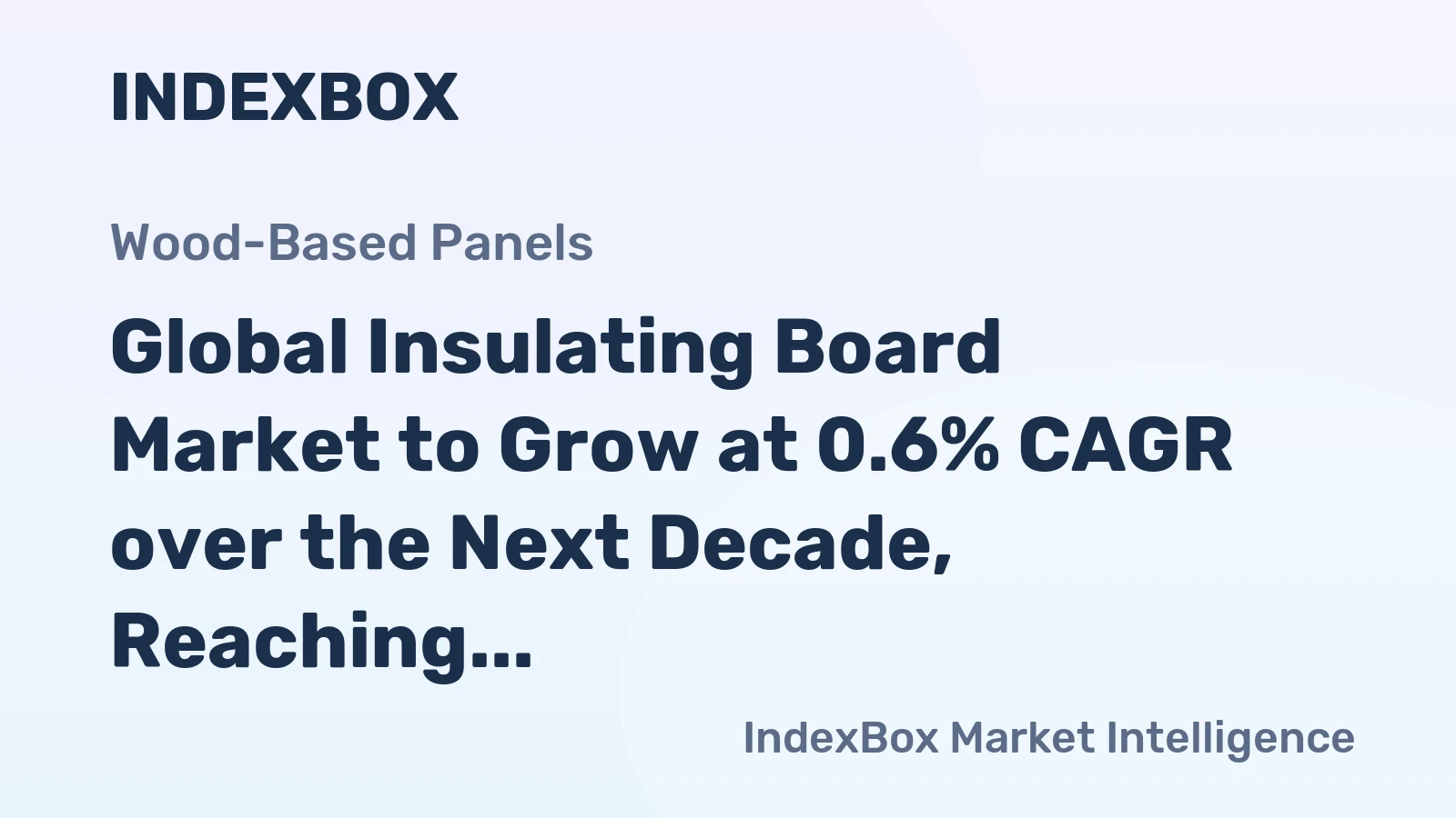 Global Insulating Board Market to Grow at 0.6% CAGR over the Next Decade, Reaching $14.5B by 2035