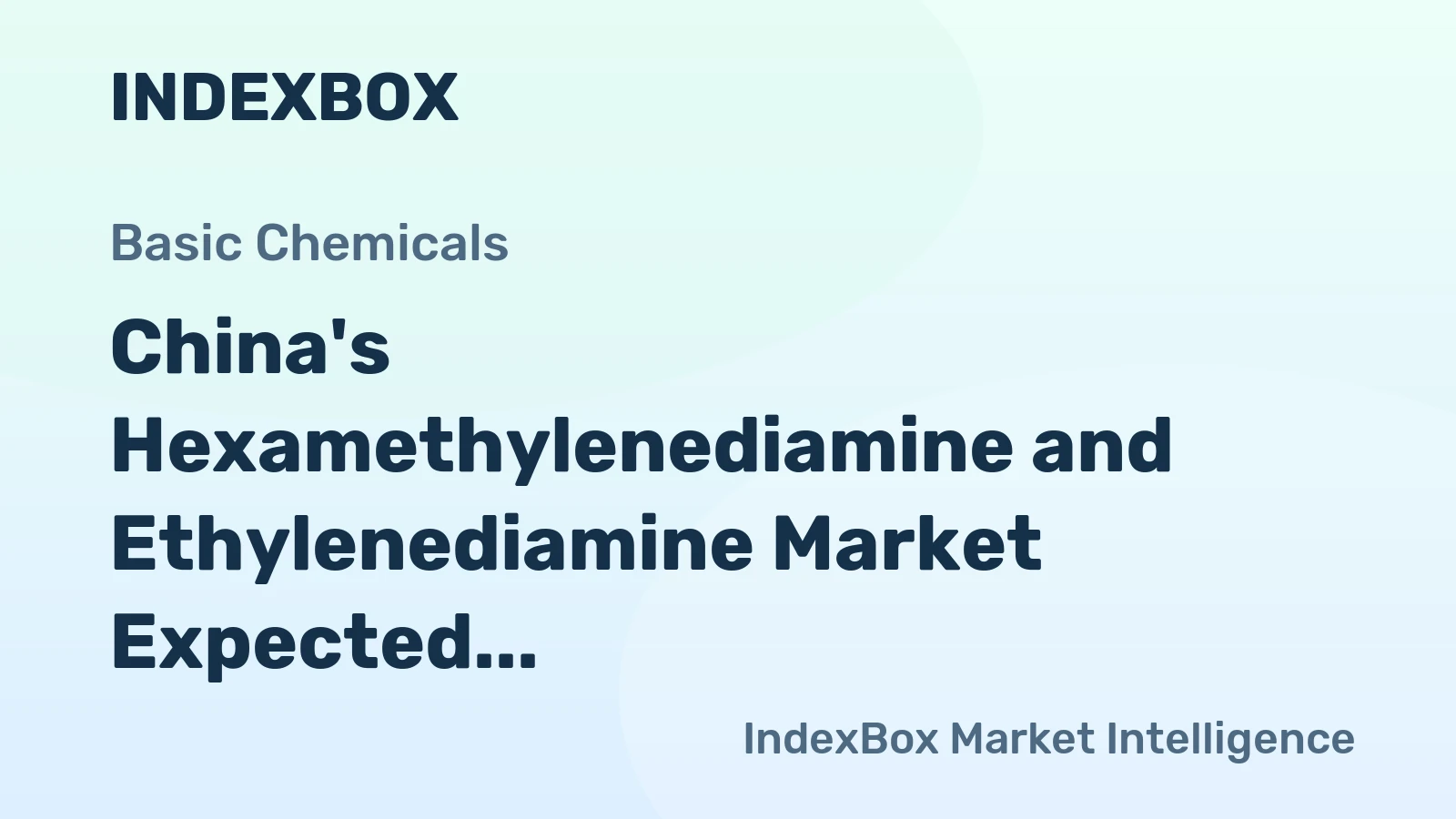 China's Hexamethylenediamine and Ethylenediamine Market Expected to Grow at +0.1% CAGR Over Next Decade