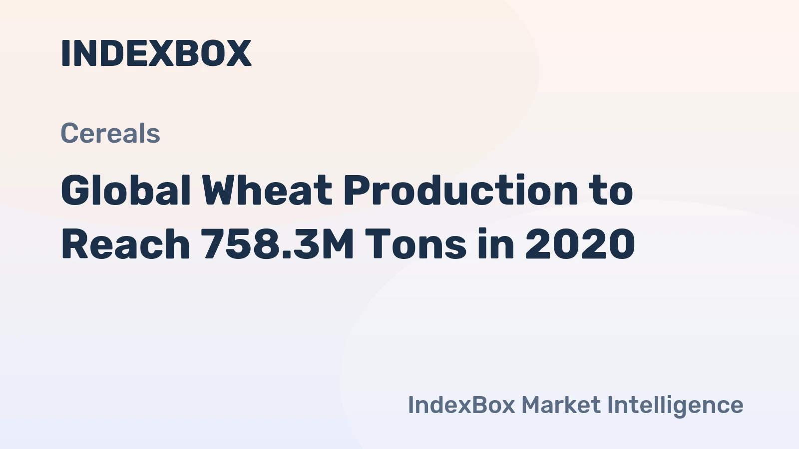Global Wheat Production to Reach 758.3M Tons in 2020