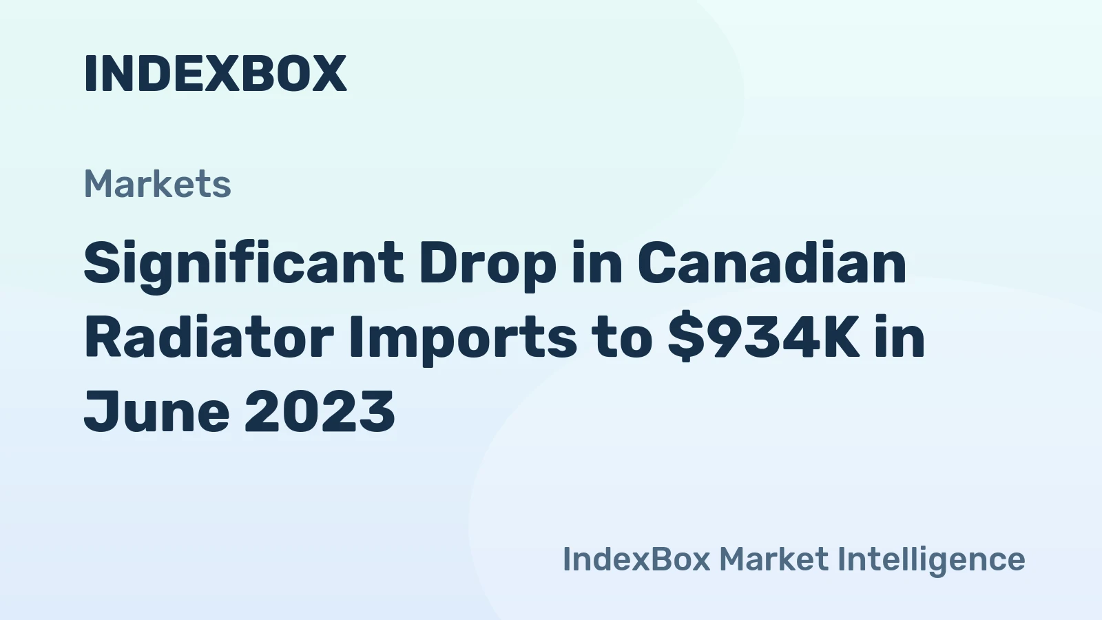 Significant Drop in Canadian Radiator Imports to $934K in June 2023
