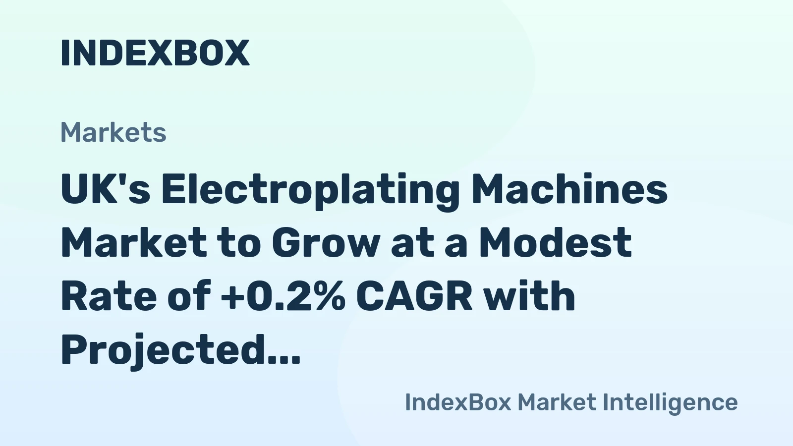 UK's Electroplating Machines Market to Grow at a Modest Rate of +0.2% CAGR with Projected Volume of 139K Units by 2035