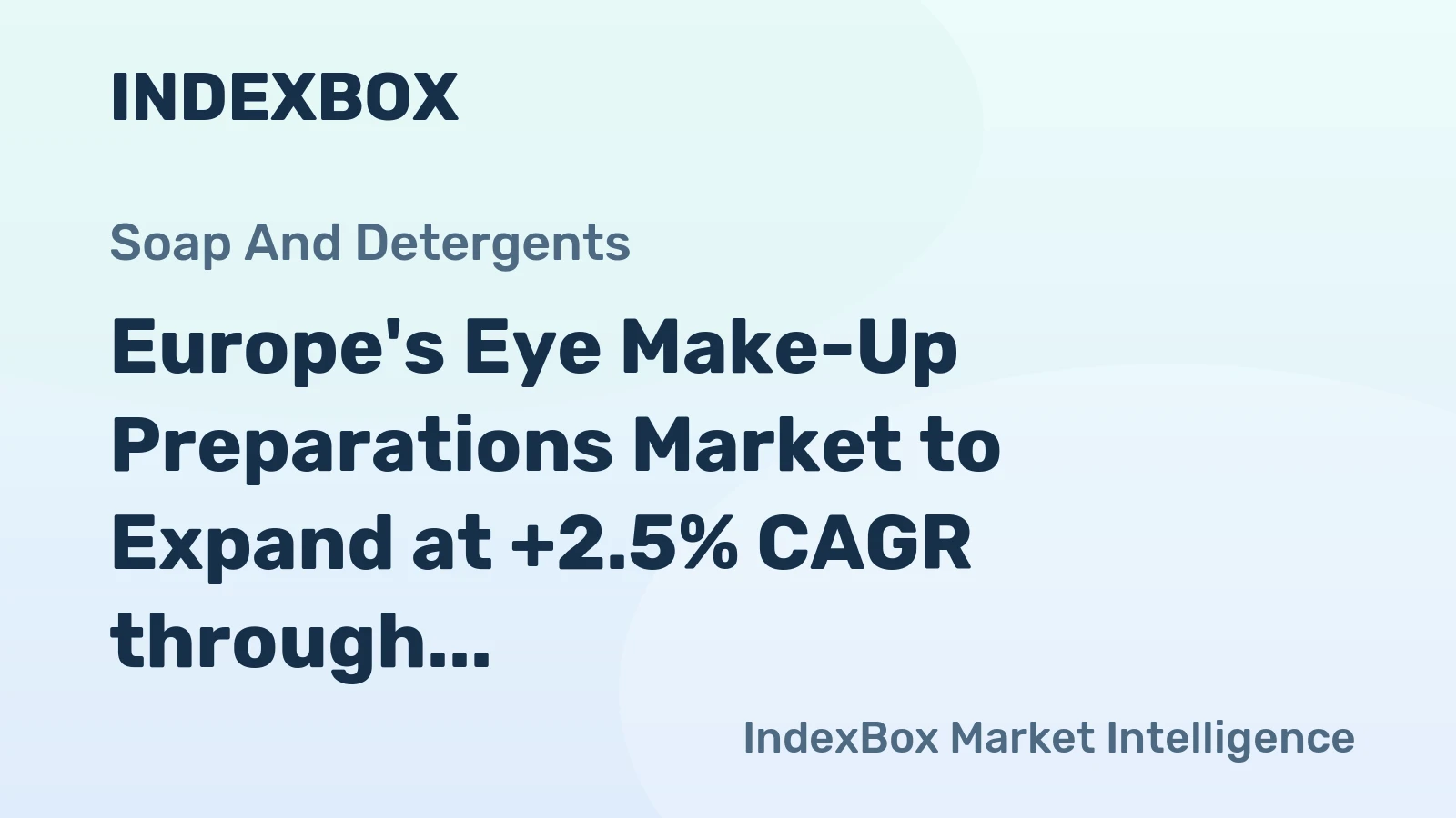 Europe's Eye Make-Up Preparations Market to Expand at +2.5% CAGR through 2035, Reaching 65K Tons