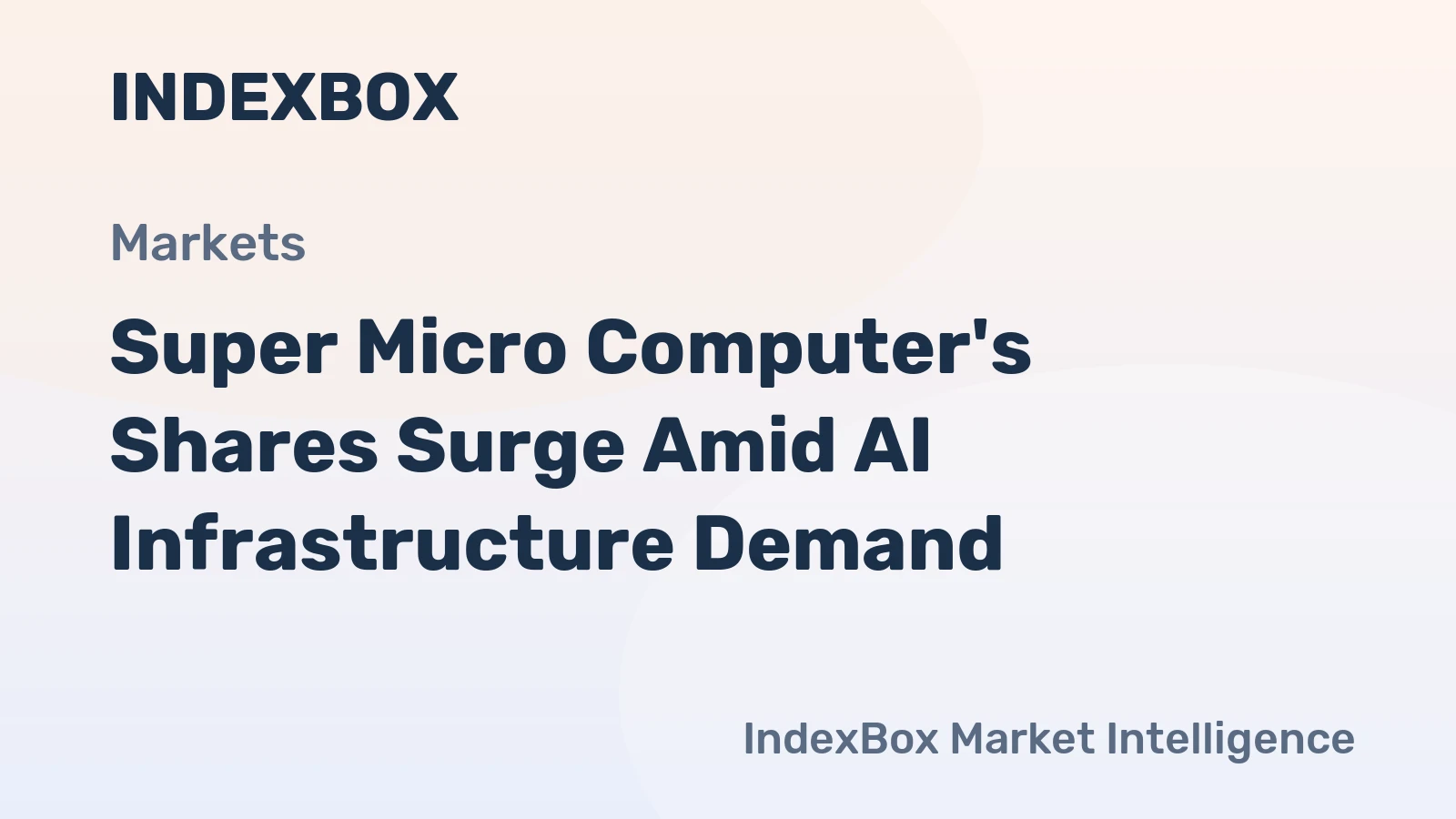 Super Micro Computer's Shares Surge Amid AI Infrastructure Demand