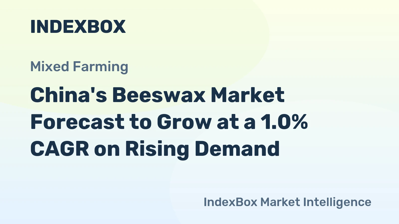 China's Beeswax Market Forecast to Grow at a 1.0% CAGR on Rising Demand