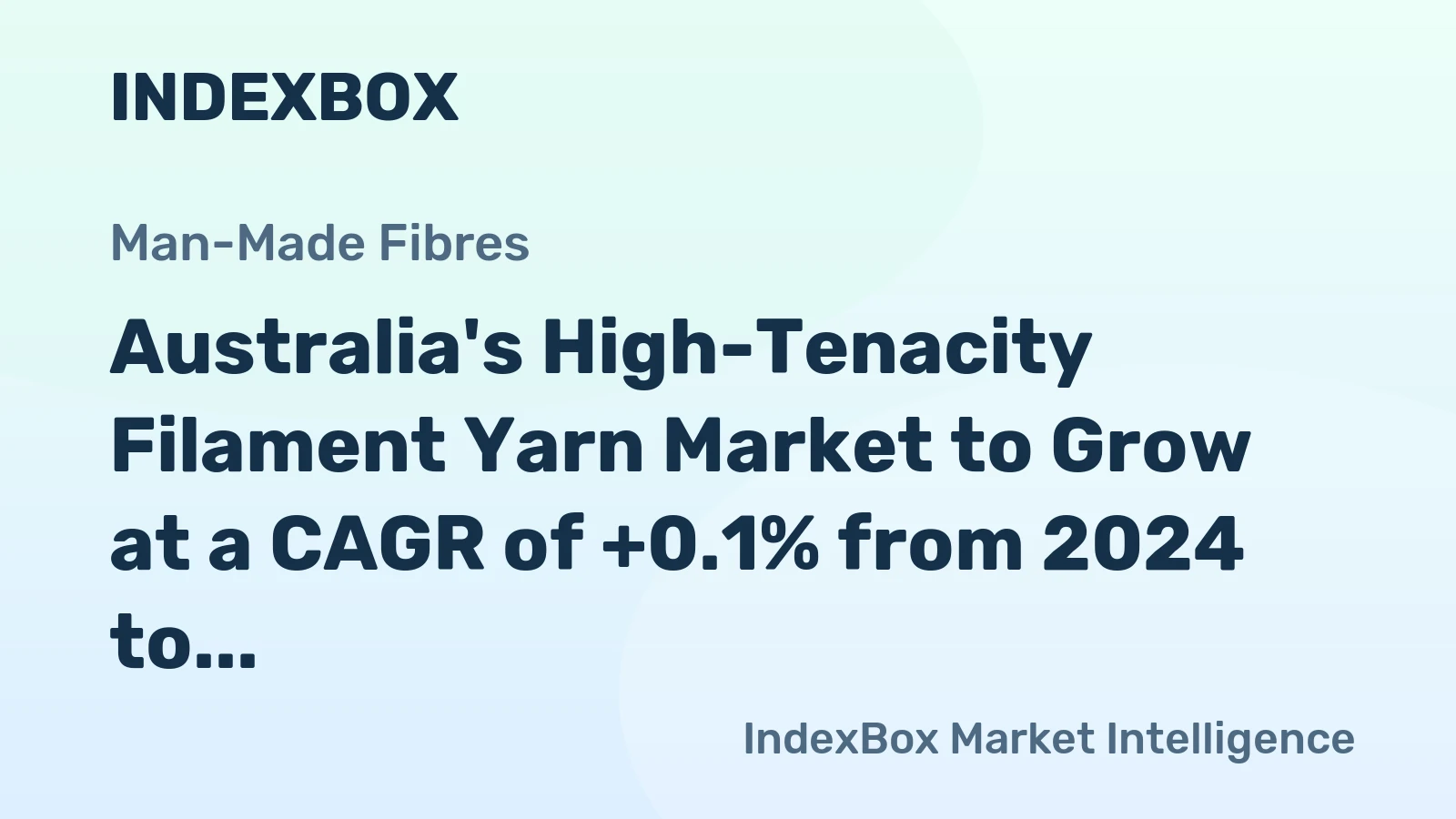 Australia's High-Tenacity Filament Yarn Market to Grow at a CAGR of +0.1% from 2024 to 2035