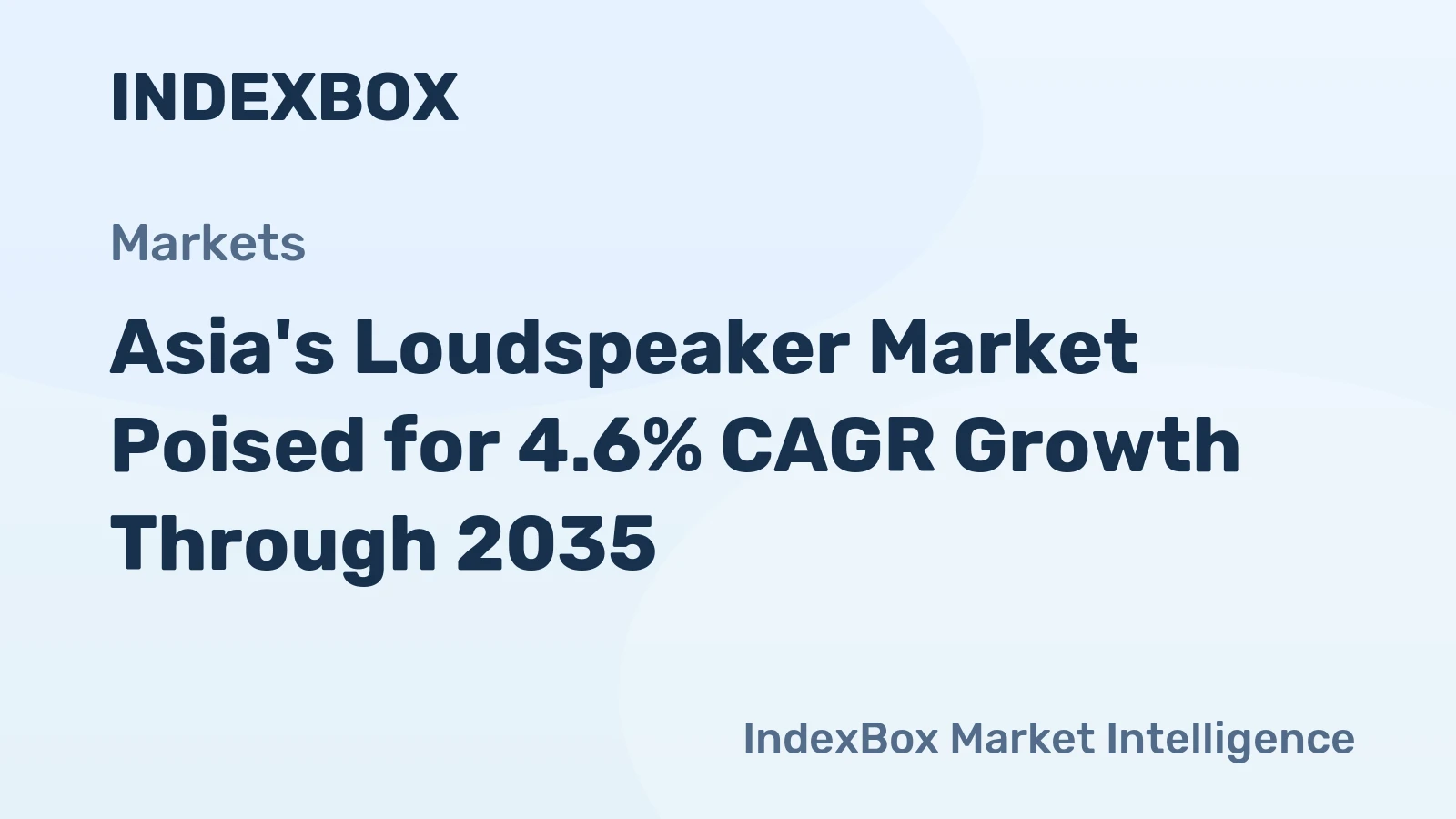 Asia's Loudspeaker Market Poised for 4.6% CAGR Growth Through 2035