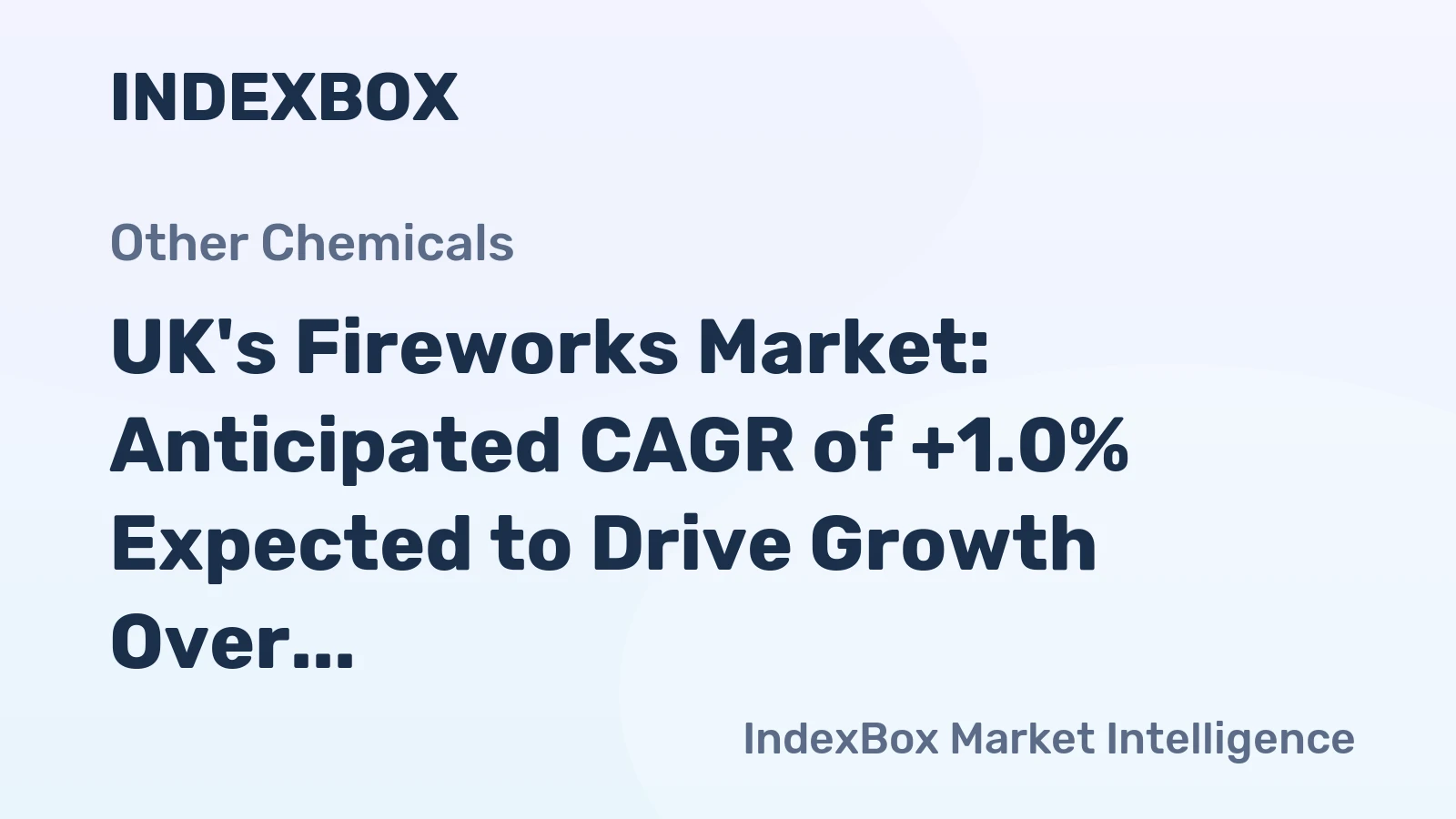 UK's Fireworks Market: Anticipated CAGR of +1.0% Expected to Drive Growth Over Next Decade