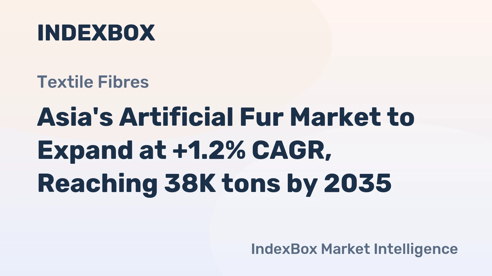 Asia's Artificial Fur Market to Expand at +1.2% CAGR, Reaching 38K tons by 2035