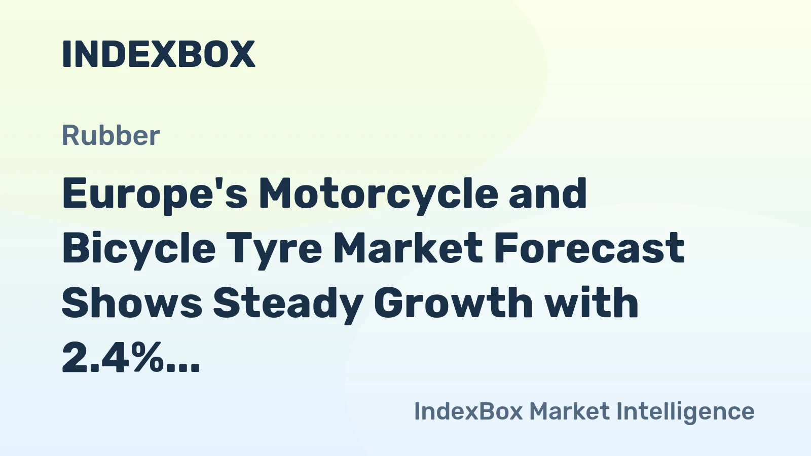 Europe's Motorcycle and Bicycle Tyre Market Forecast Shows Steady Growth with 2.4% CAGR in Value