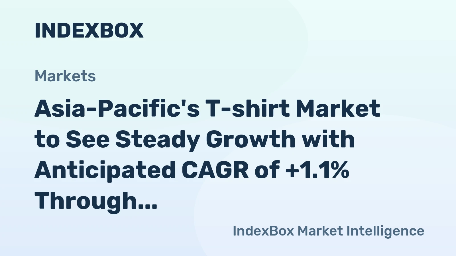 Asia-Pacific's T-shirt Market to See Steady Growth with Anticipated CAGR of +1.1% Through 2035