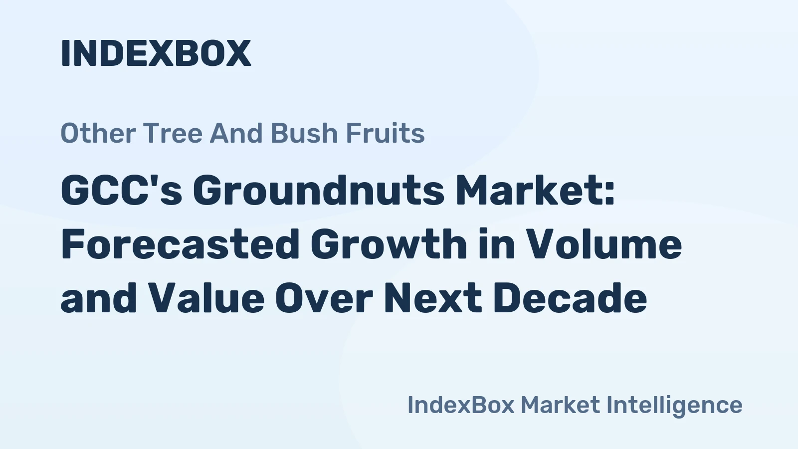 GCC's Groundnuts Market: Forecasted Growth in Volume and Value Over Next Decade