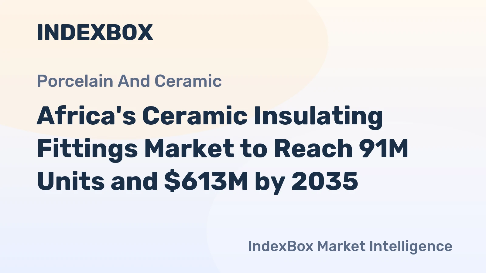 Africa's Ceramic Insulating Fittings Market to Reach 91M Units and $613M by 2035