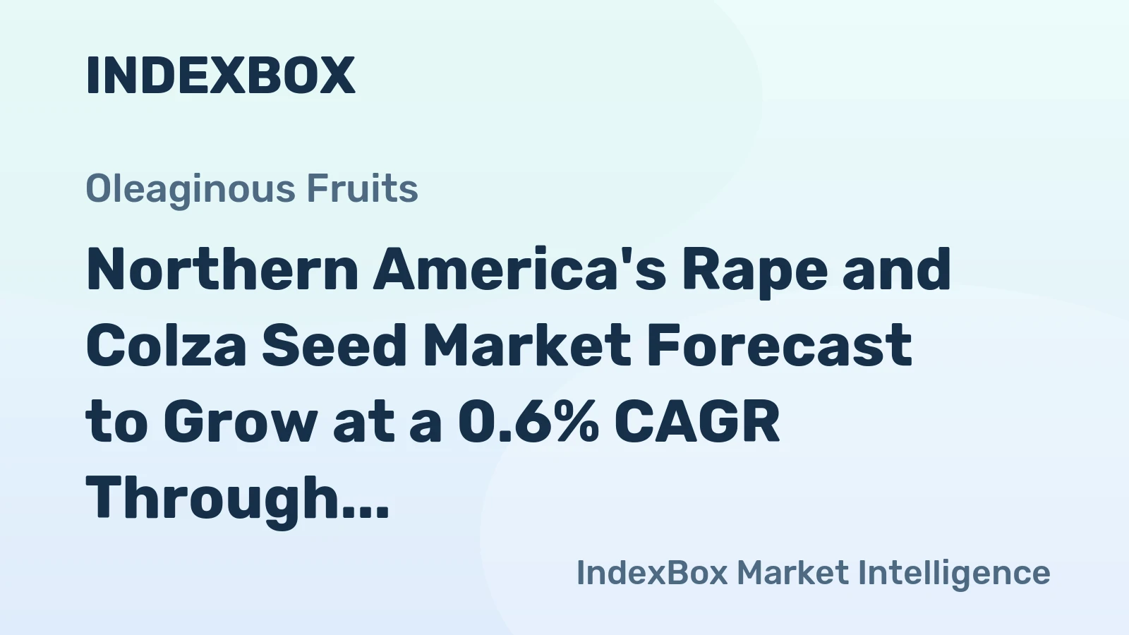 Northern America's Rape and Colza Seed Market Forecast to Grow at a 0.6% CAGR Through 2035